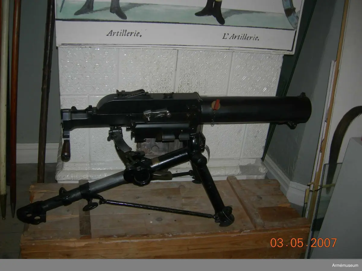 Kulspruta m/1914 - Armémuseum / DigitaltMuseum