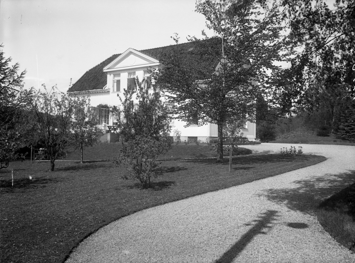 Flott hus og hage fotografert. Anna og Carl Stouslands hus, Sigurds ...