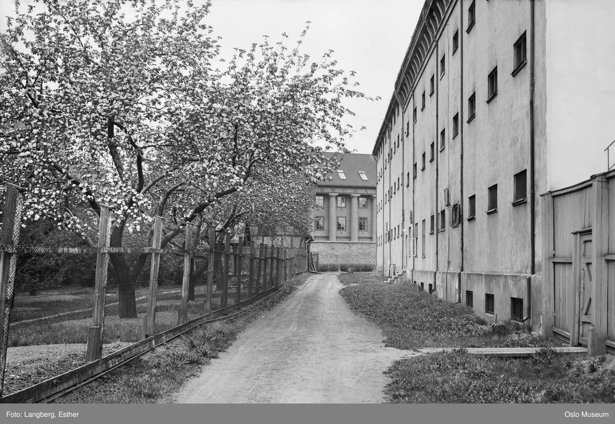 Tukthuset, kvinnefengsel, hage, tukthusmuren, Torggata bad - Oslo ...