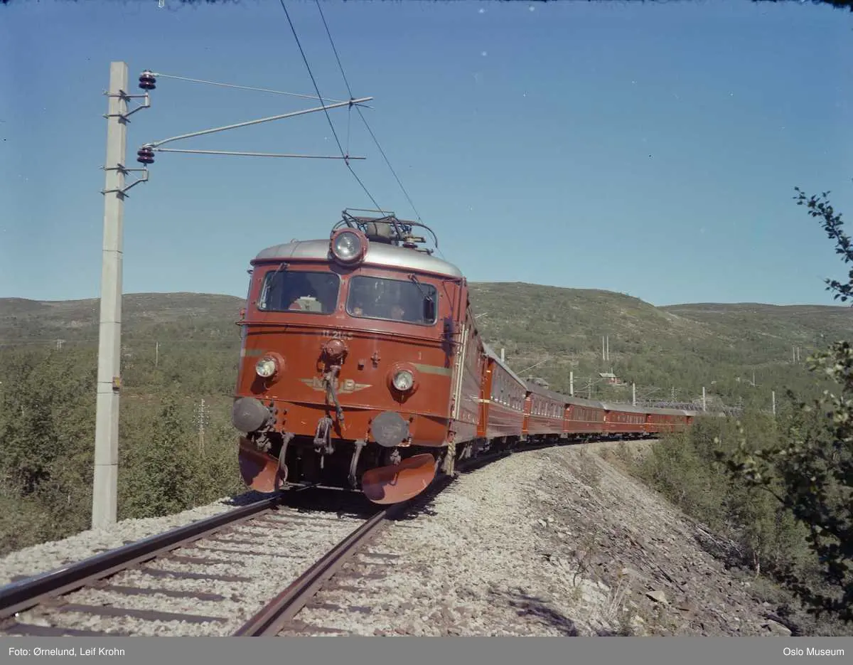 NSBs lokomotiv type El.11 nr 2145. - Oslo Museum / DigitaltMuseum