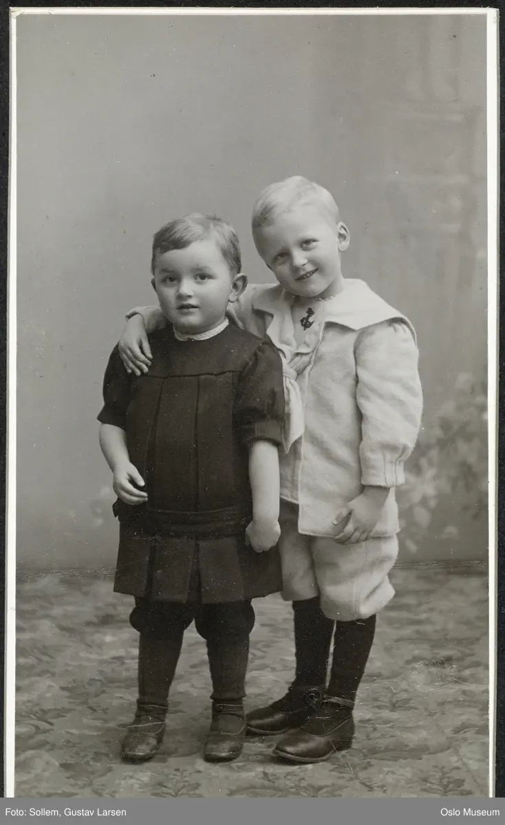 Henning og Kaare Astrup. - Oslo Museum / DigitaltMuseum