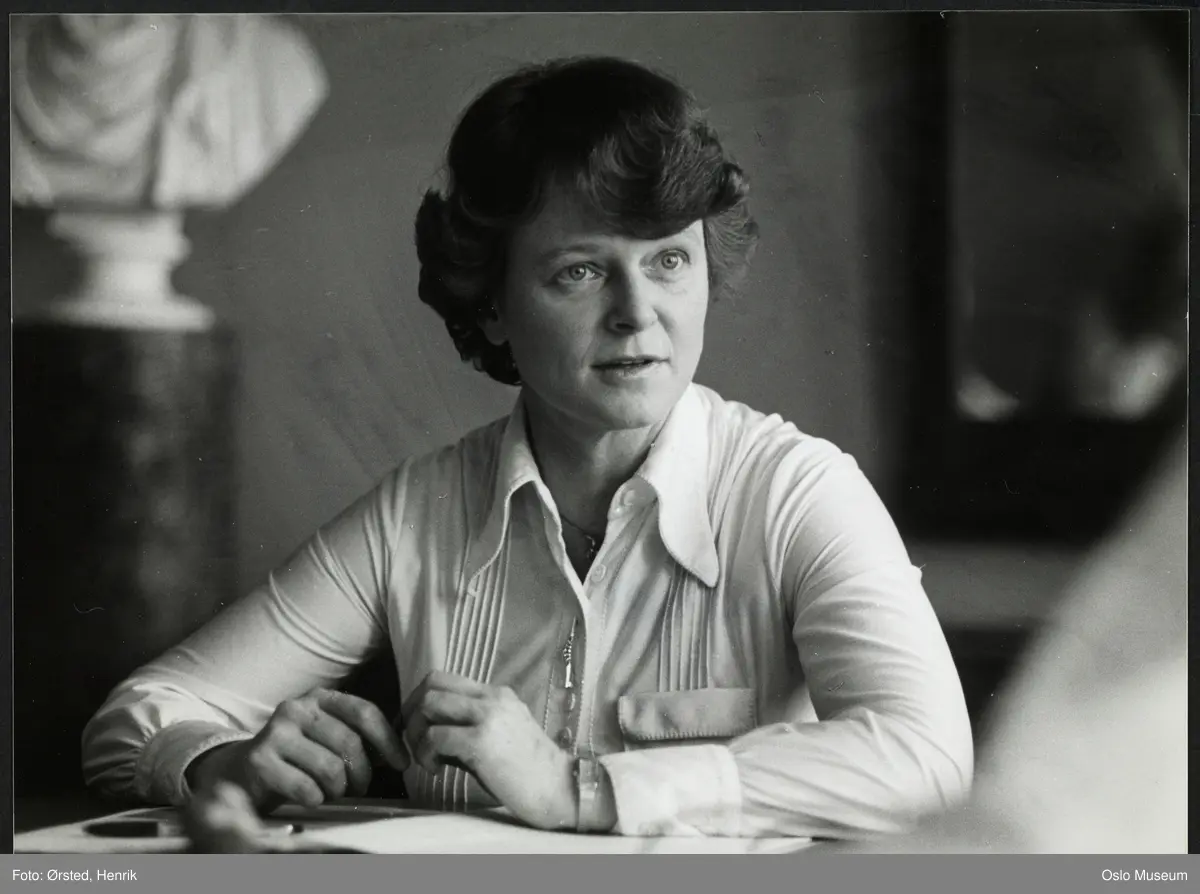 Gro Harlem Brundtland. - Oslo Museum / DigitaltMuseum