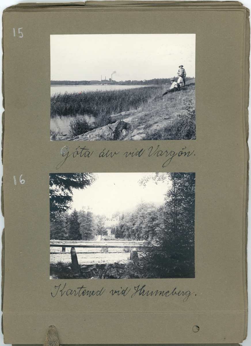 Fotoalbum. "Fröken Anna Ledin, en erinran om sommaren 1911 ...