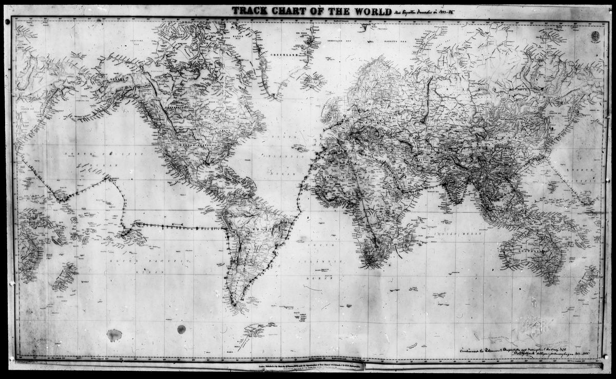 Track Chart of the world - Marinmuseum / DigitaltMuseum