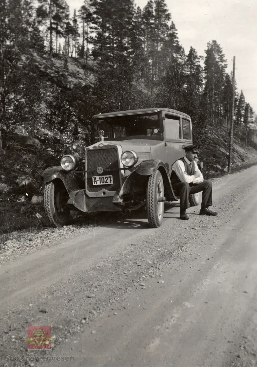 Norsk Geijer bil 1930 modell - Norsk vegmuseum / DigitaltMuseum