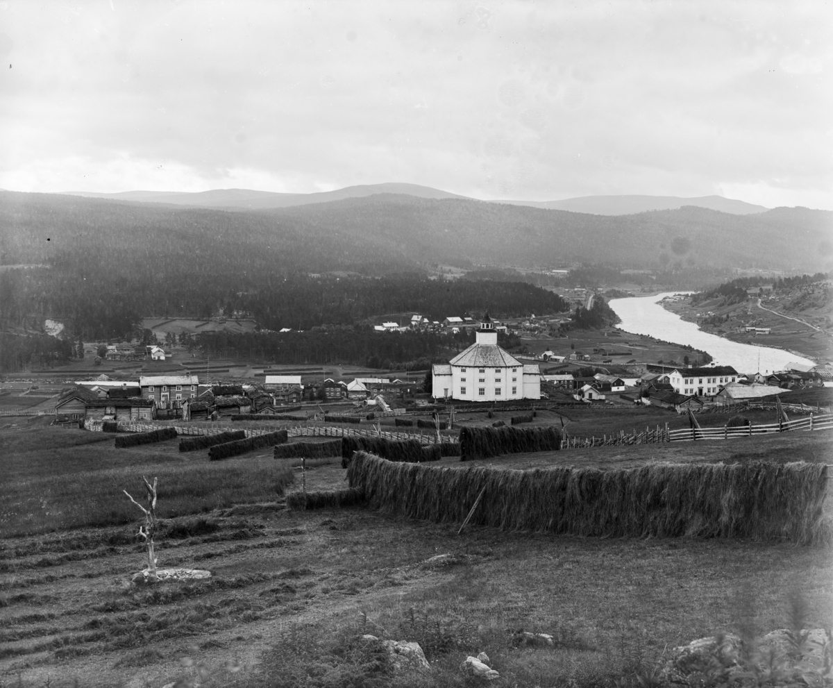 Tolga kirke og landskapet rundt - Norsk Teknisk Museum / DigitaltMuseum