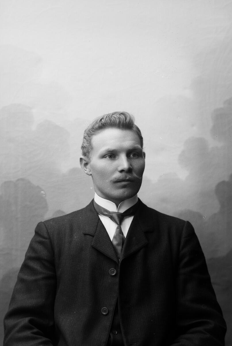 Oskar Wiklund; Ingår i porträttsamlingen från Knut Wallins ateljé ...