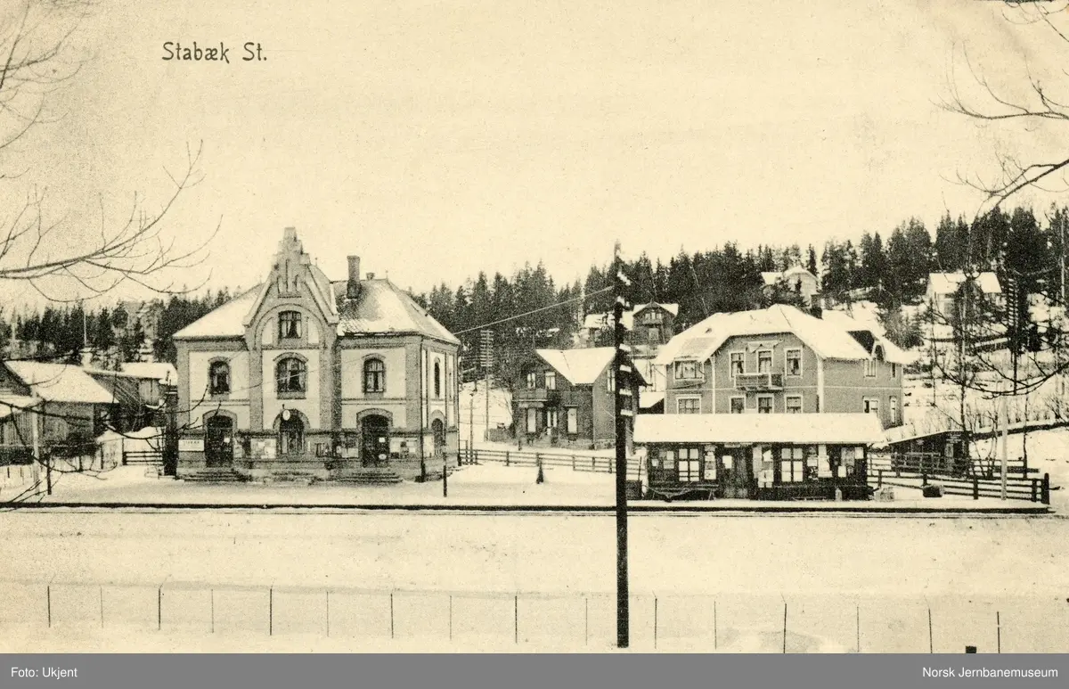 Stabekk stasjon - Norsk Jernbanemuseum / DigitaltMuseum