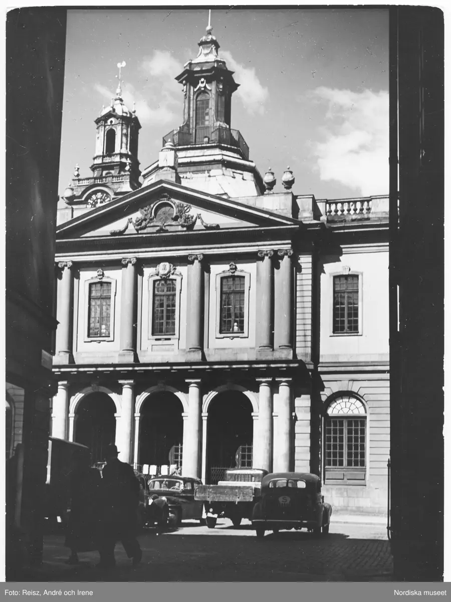 Stockholm. Börshuset i Gamla Stan. - Nordiska museet / DigitaltMuseum