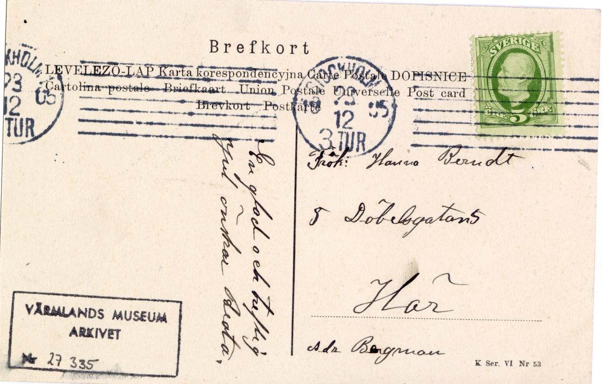Vykort - Värmlands Museum / DigitaltMuseum