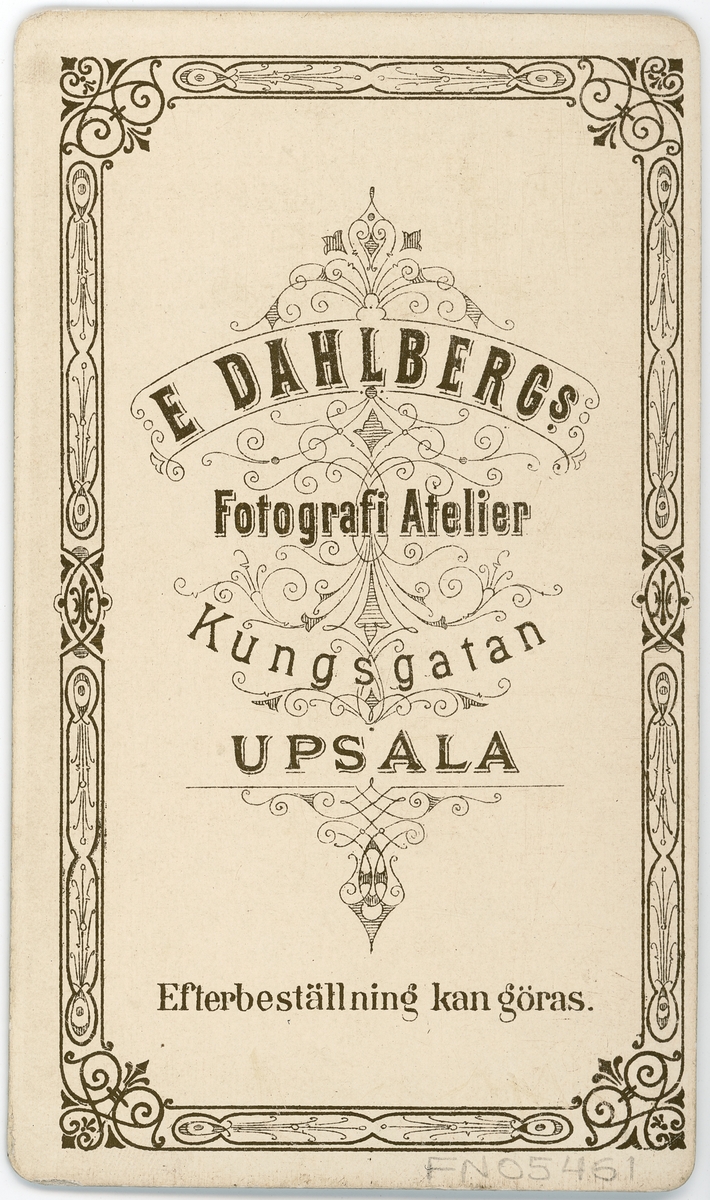 Kabinettsfotografi - Valle och Axel Nyman, Uppsala - Upplandsmuseet ...