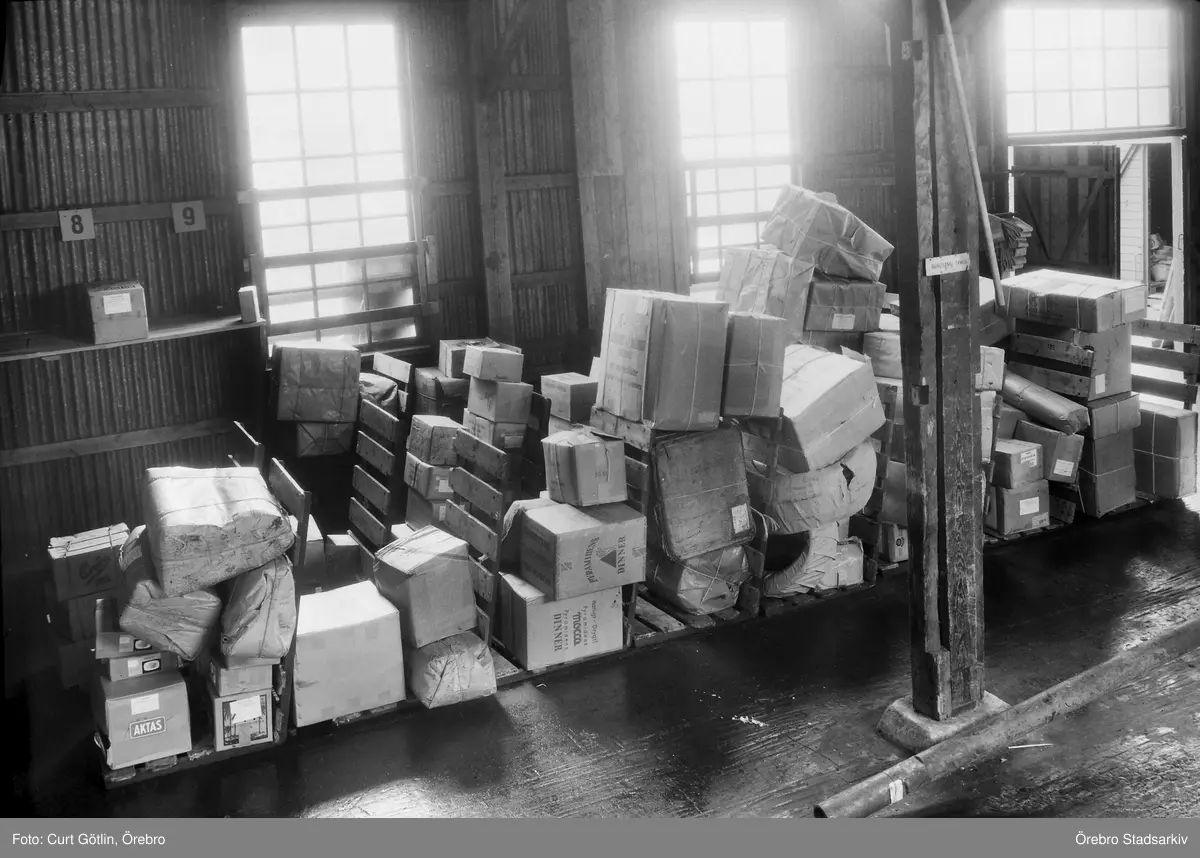 Statens järnvägars lagerlokal, 1954 - Örebro stadsarkiv / DigitaltMuseum