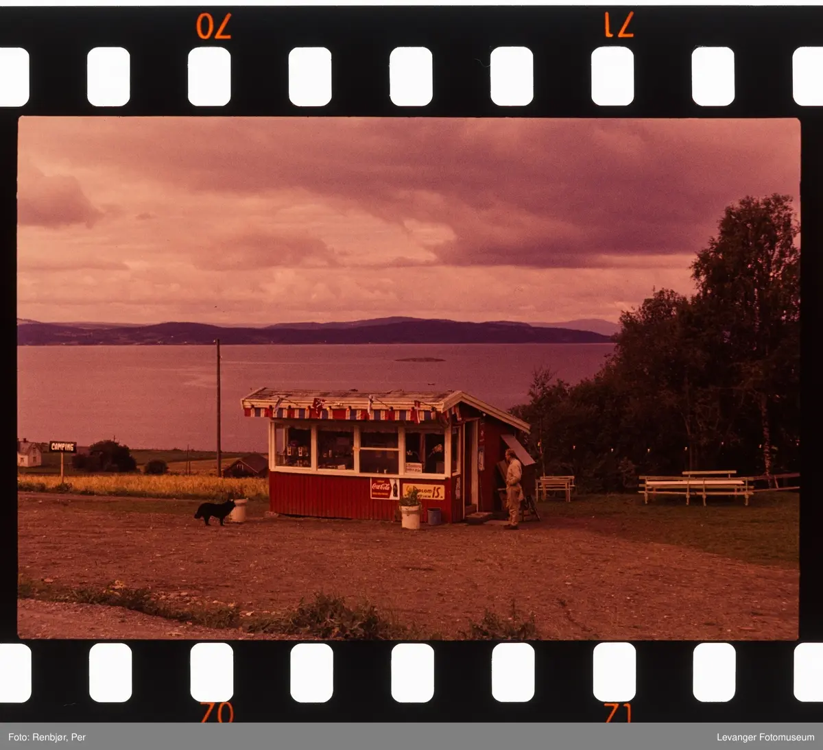 Gråmyra Camping i Levanger med Hestøya i bakgrunnen. - Levanger ...