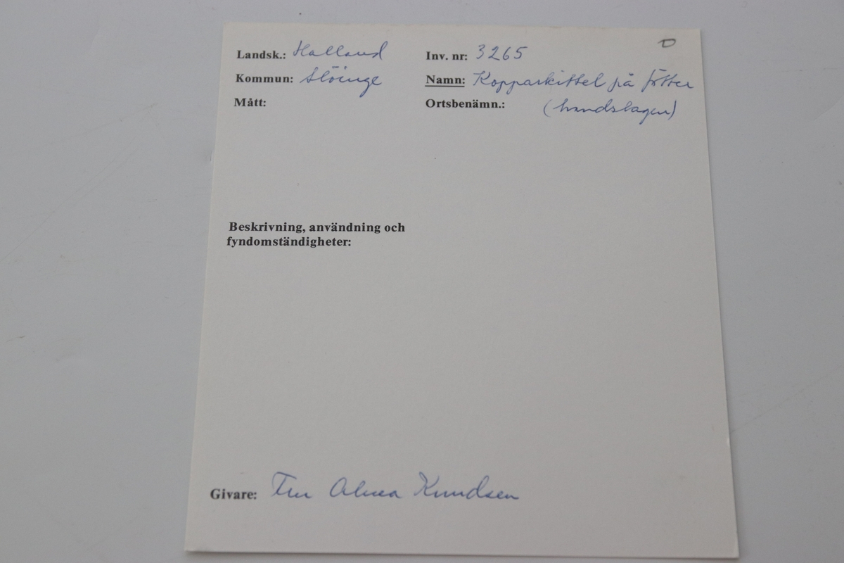 Kopparkittel - Rian / DigitaltMuseum