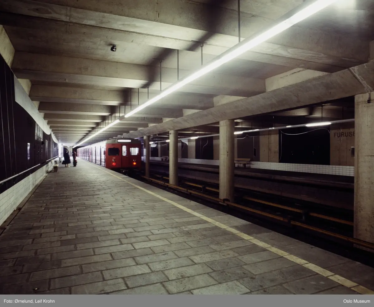 Furuset T-banestasjon. - Oslo Museum / DigitaltMuseum