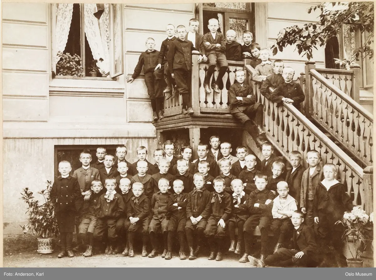 Guttehjemmet August Herman Francke. - Oslo Museum / DigitaltMuseum