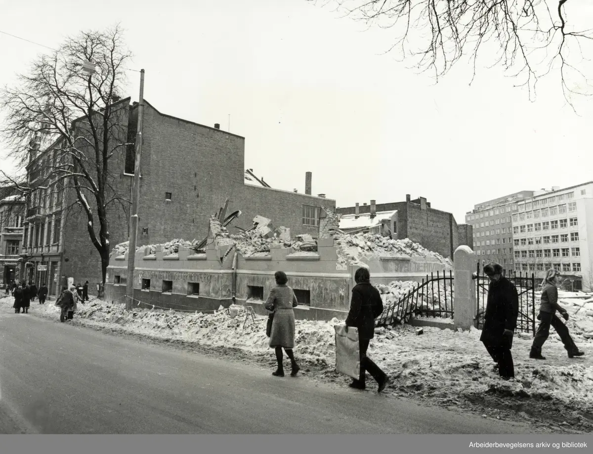 Hammersborg skole rives for å gi plass til Frelsesarmeens adm. bygg ...