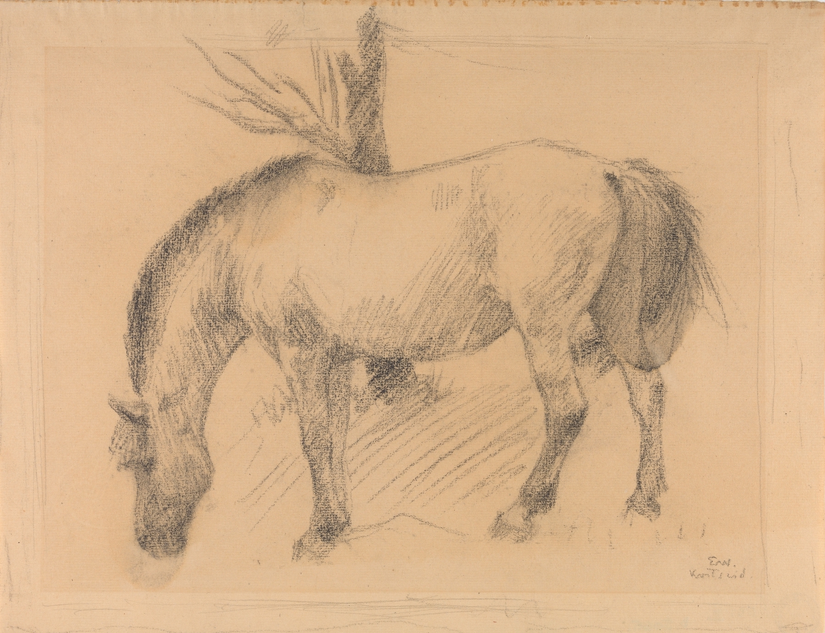 Fjording [Tegning] - Nasjonalmuseet, billedkunstsamlingene / DigitaltMuseum