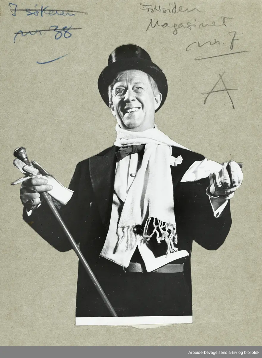 Toralf Sandø i rollen som Bør Børson Jr. fra filmkomedien med samme ...