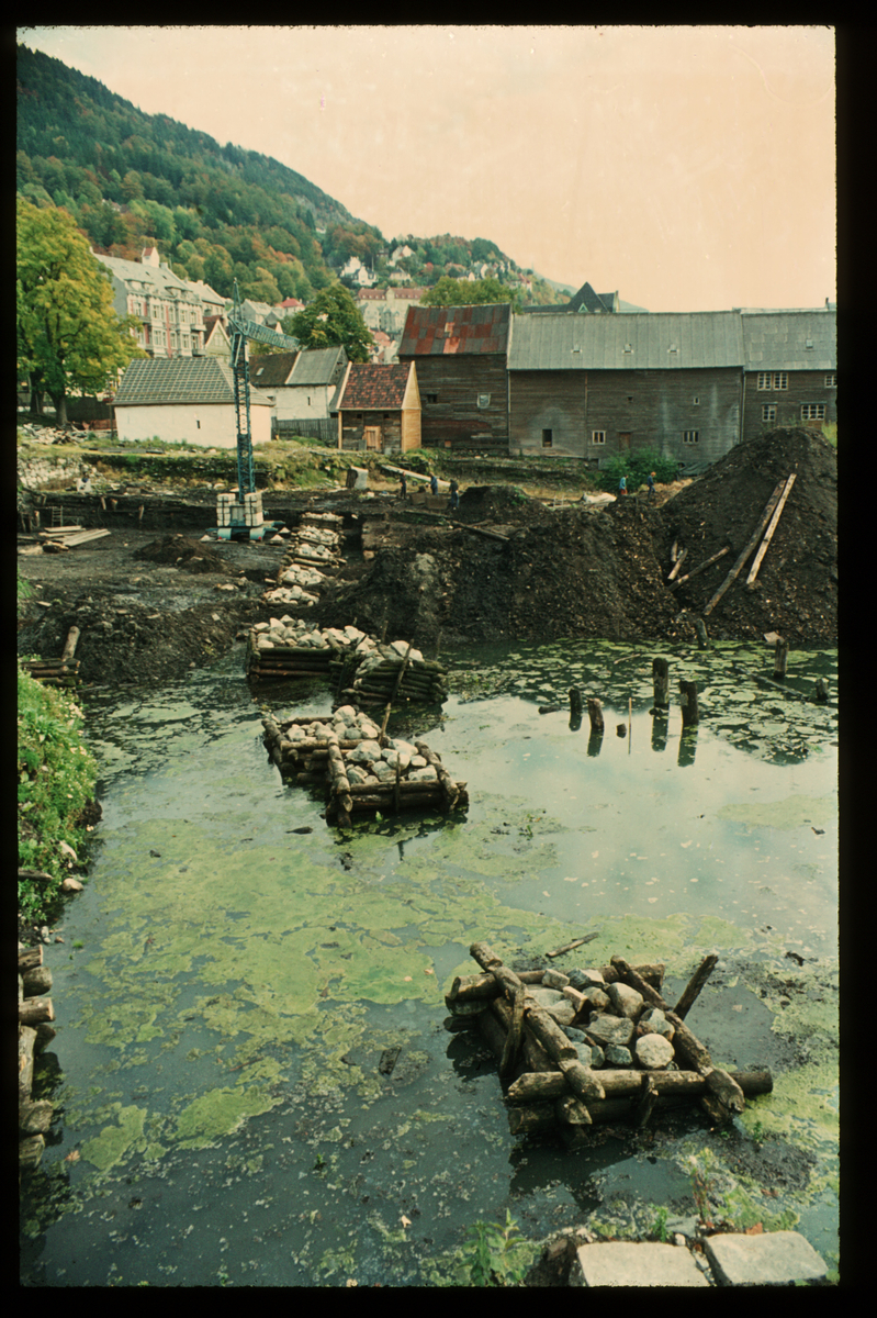 Quay line across Gullskoen and Søstergården - Universitetsmuseet i ...