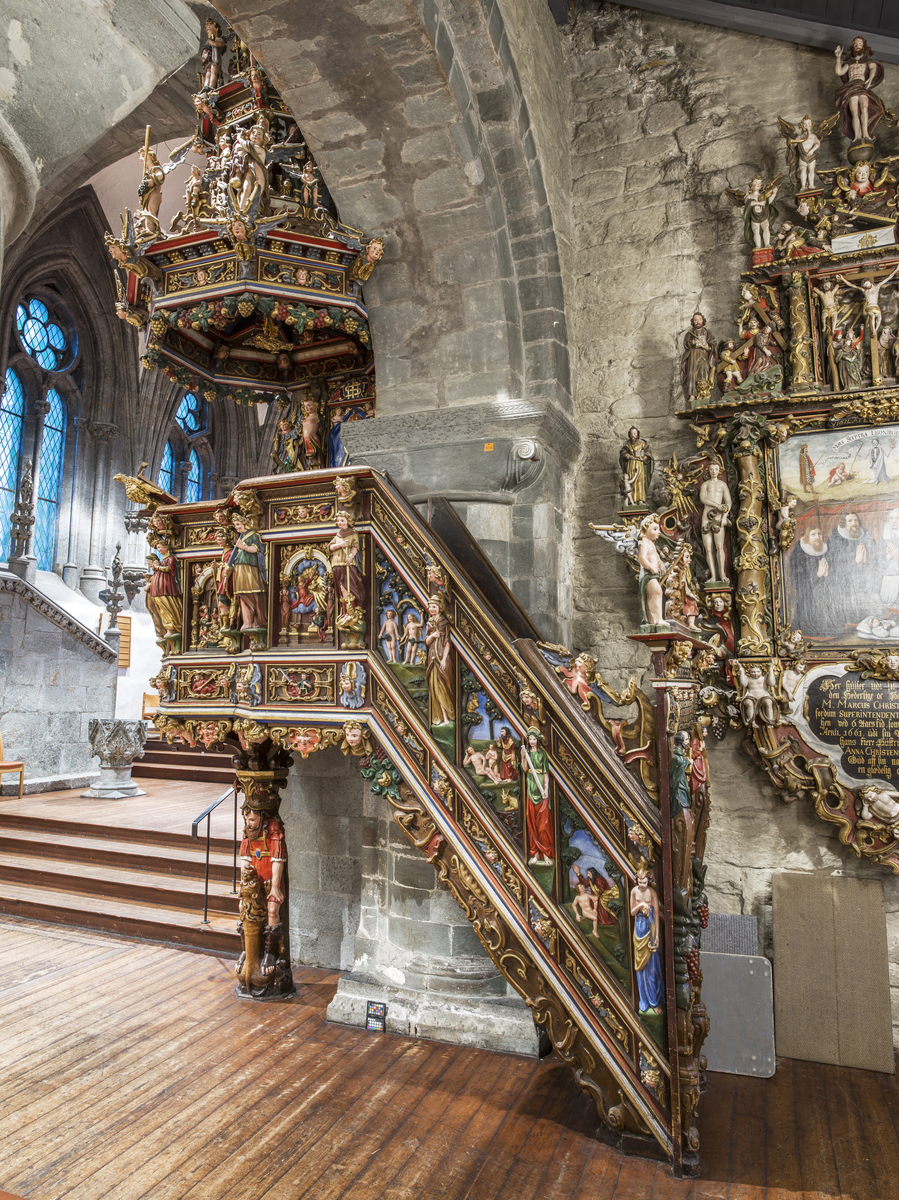 Prekestol, Stavanger Domkirke. - Arkeologisk museum, Universitetet i ...