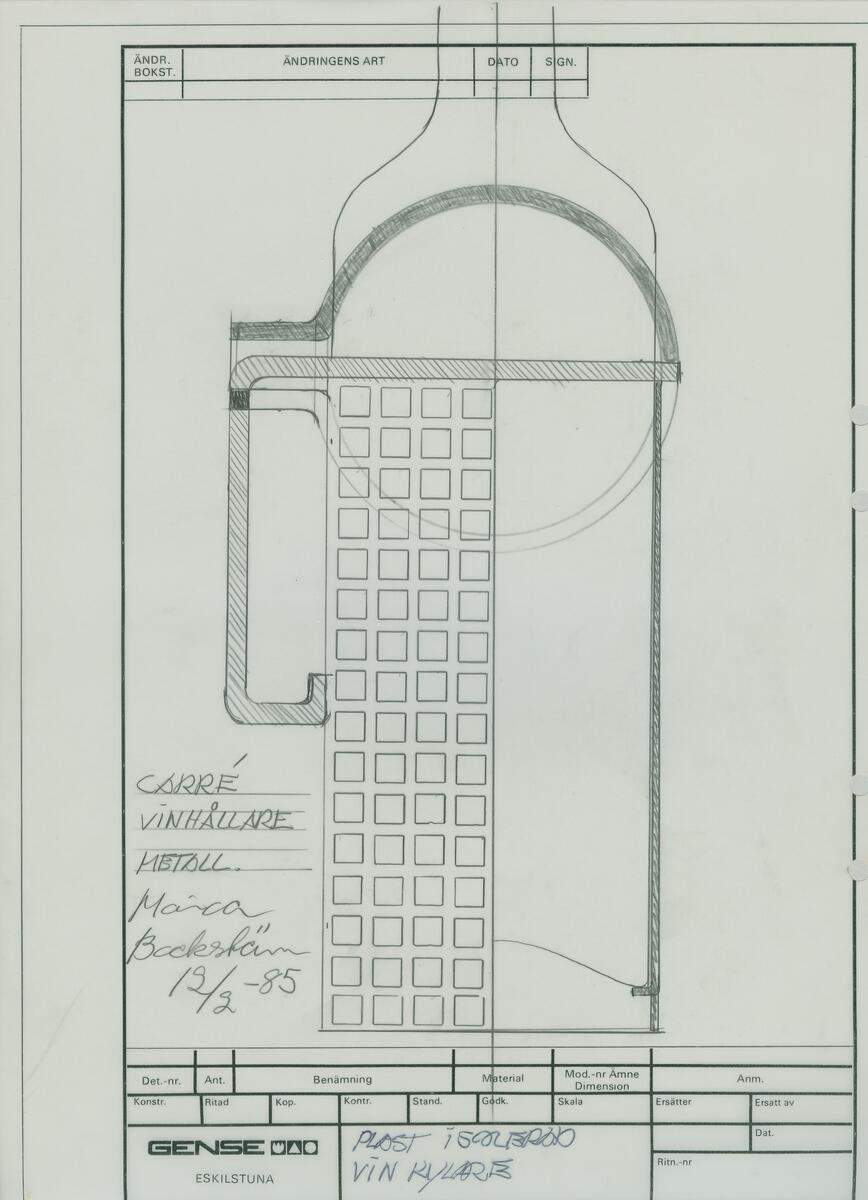 Carré [skiss] - Designarkivet / DigitaltMuseum