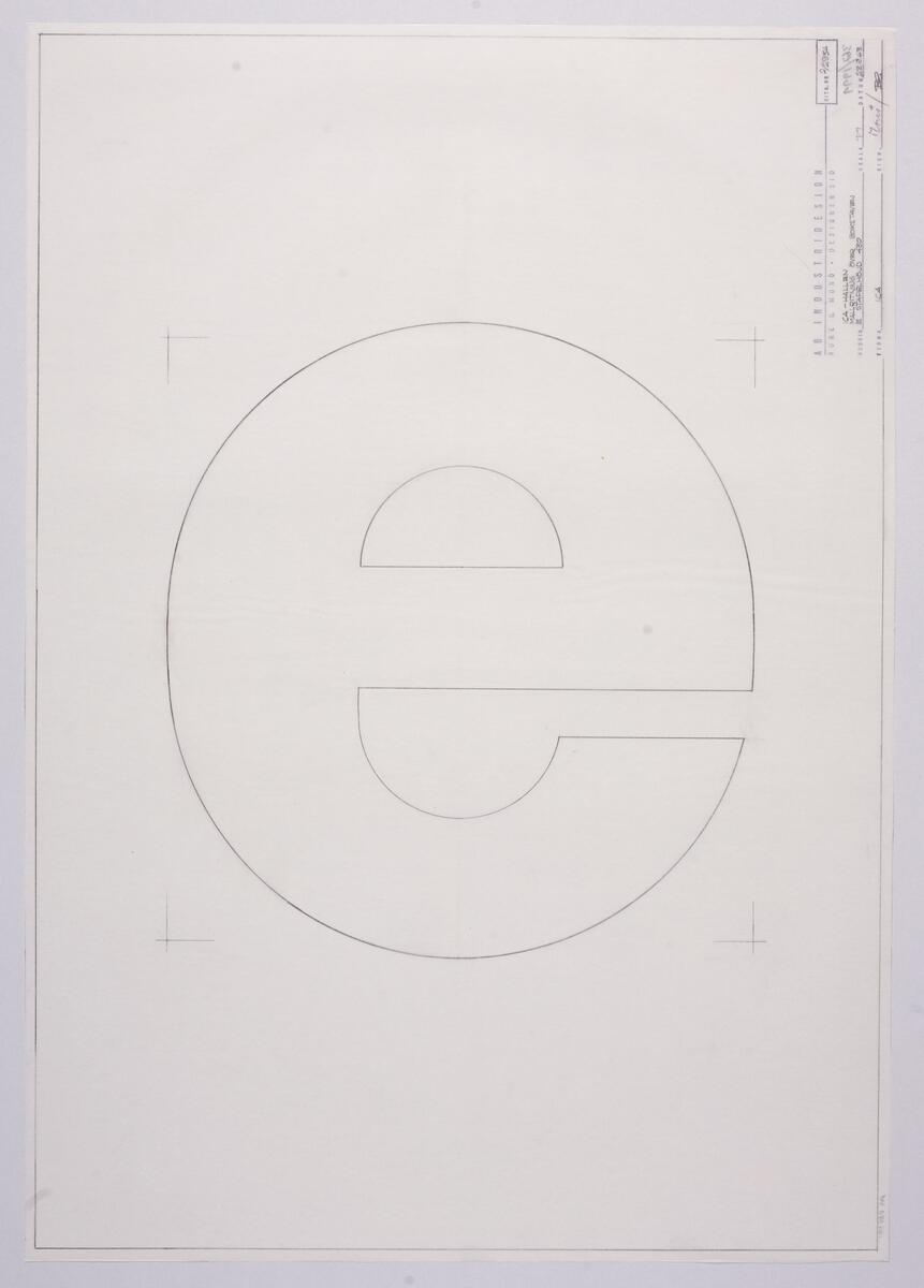 ICA-skyltar [ritning] - Designarkivet / DigitaltMuseum