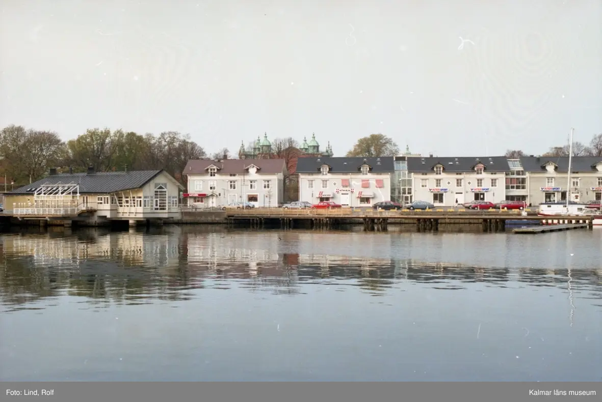Skeppsbron sett från hamnen. - Kalmar läns museum / DigitaltMuseum