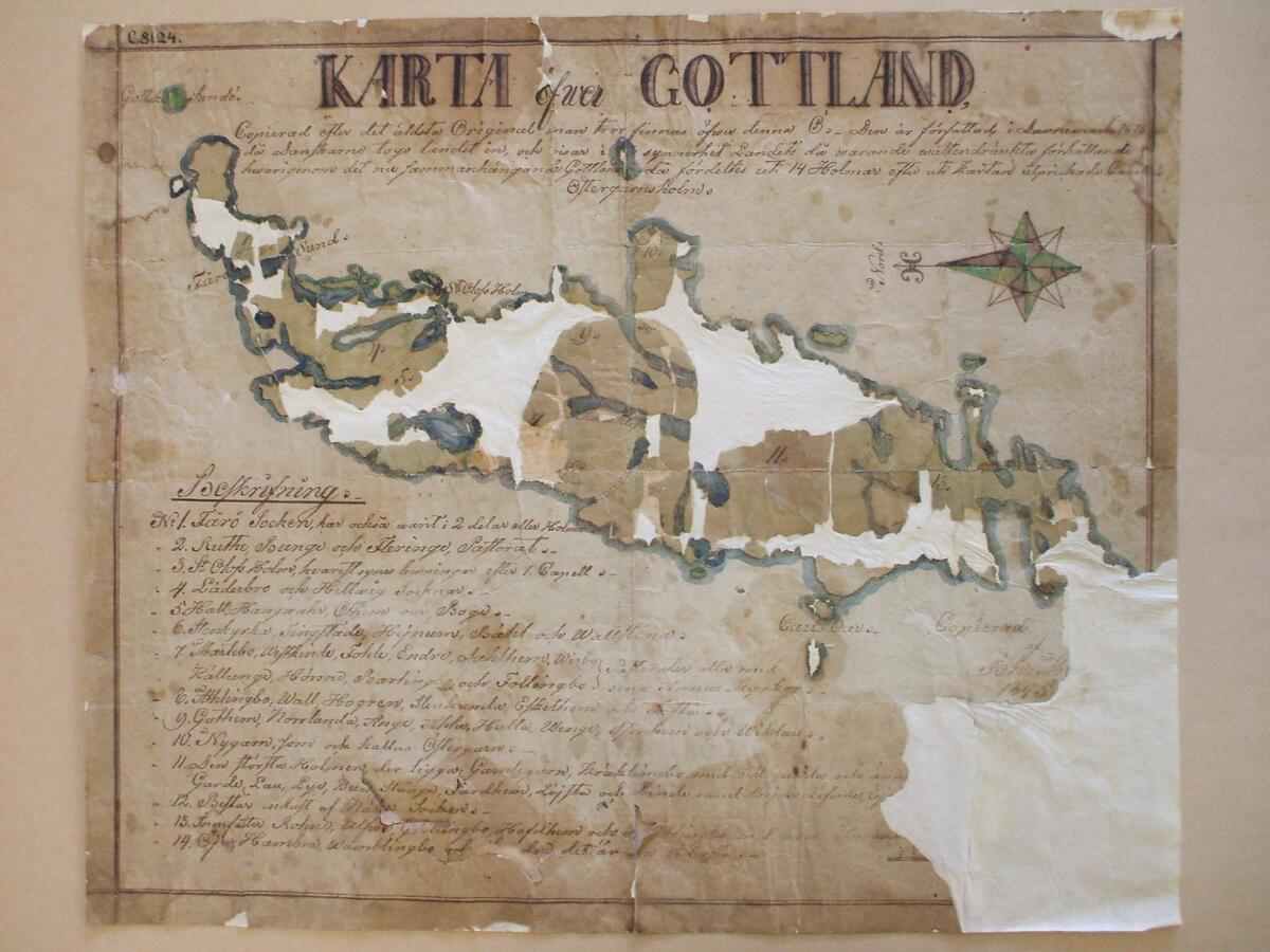 Karta - Gotlands Museum / DigitaltMuseum