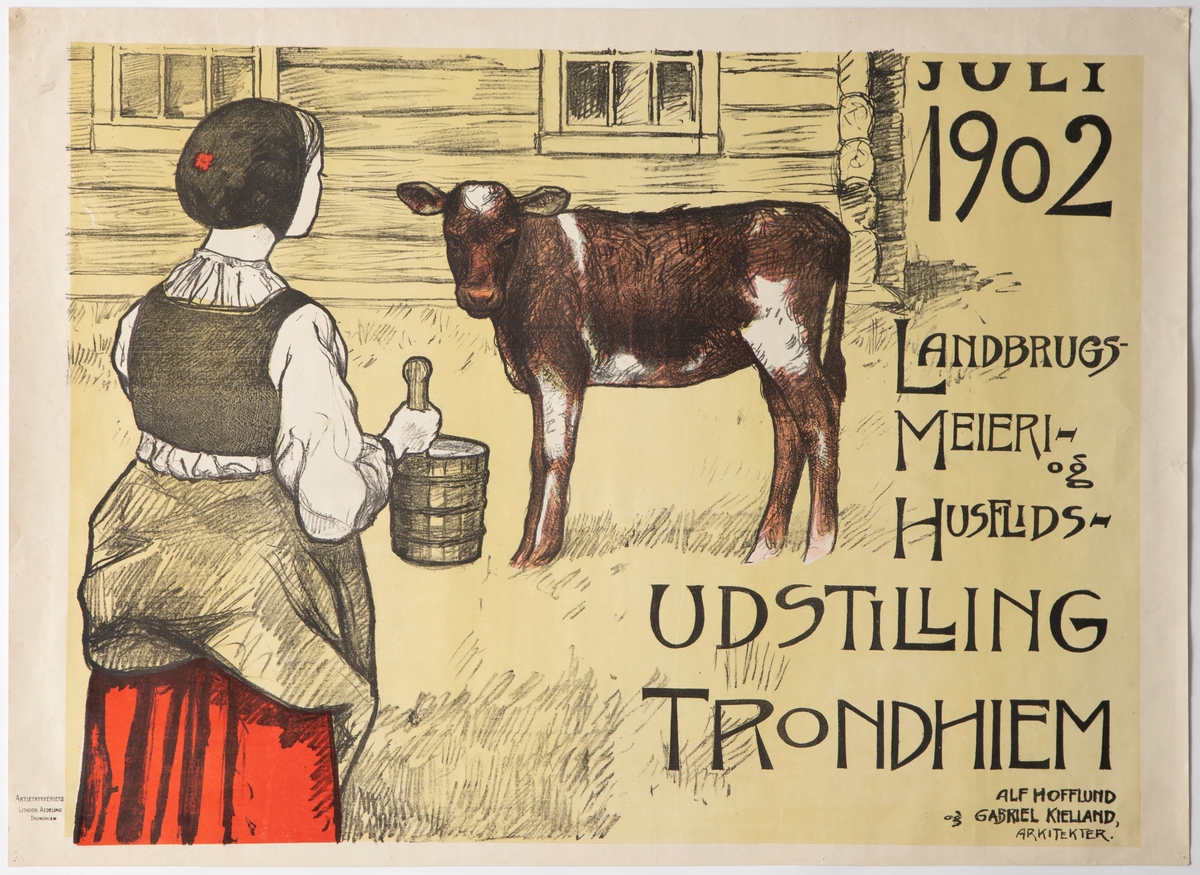Landbrugs-Meieri-Husflids Udstilling Trondheim [Utstillingsplakat ...
