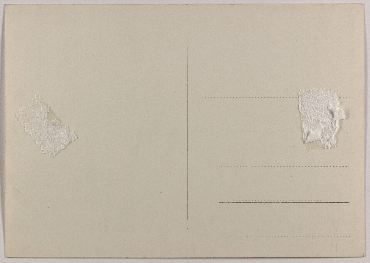 Postkort med bilde av passasjerbåten "Flytten" på vei fra Risøy til ...