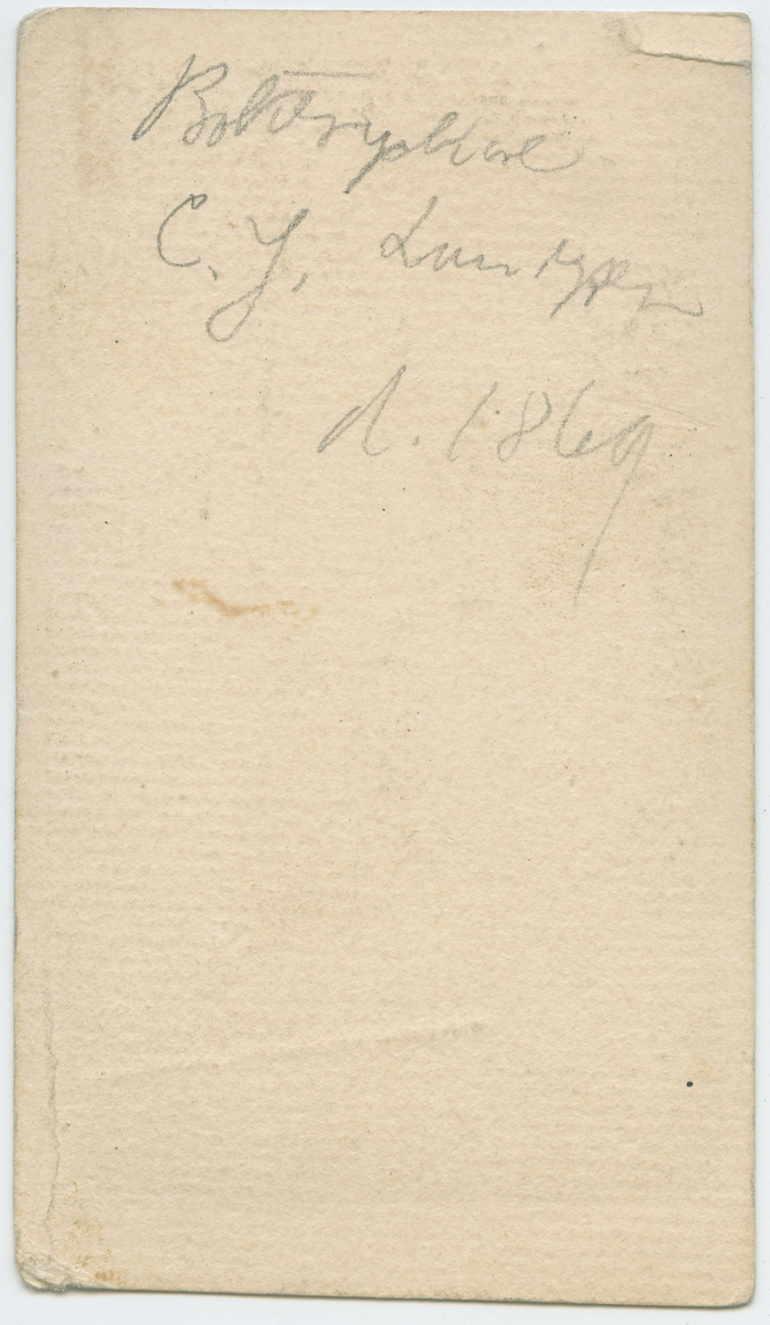 Porträtt på Boktryckare Carl Johan Lundgren var ägare av Lundgrenska Boktryckeriet i kv Apeln i ...