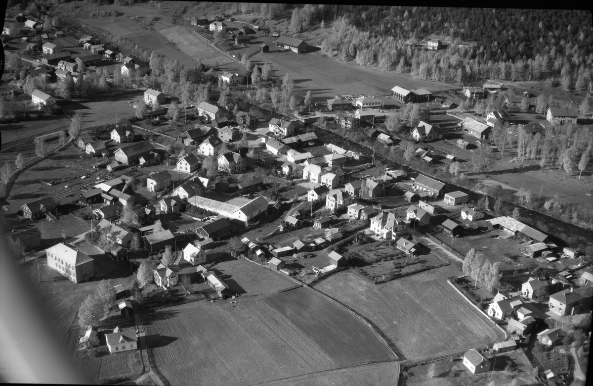 Nesbyen Sentrum Flyfoto av gamle Nes sentrum slik det så ut på slutten ...