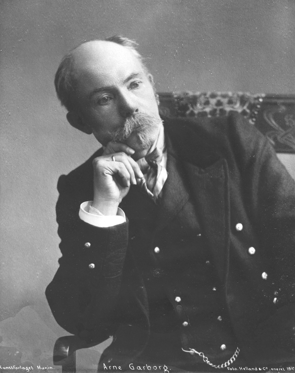 Arne Garborg, (1851-1924) portrett 1910 - Anno Domkirkeodden ...