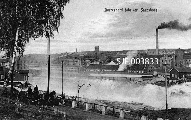 «Borregaard fabriker, Sarpsborg» - Anno Norsk skogmuseum / DigitaltMuseum