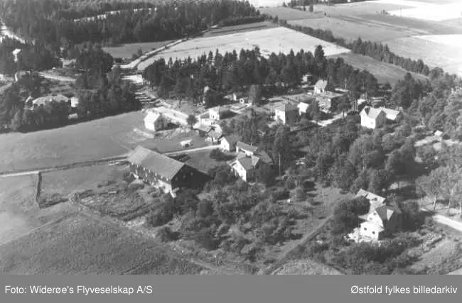 flyfoto, oversikt, - Østfold fylkes billedarkiv / DigitaltMuseum