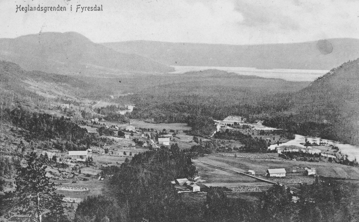 Postkort frå Hegglandsgrend i Fyresdal - Vest-Telemark Museum ...