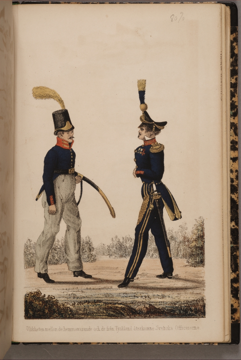 Olikheten mellan de hemmavarande och de från Tyskland återkomna svenska officerarna ...