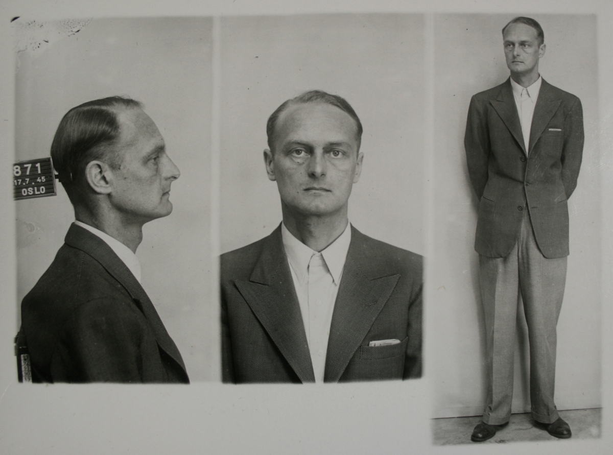 Axel Heiberg Stang - Foto og fingeravtrykk - Justismuseet / DigitaltMuseum