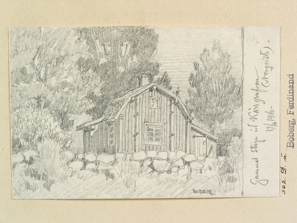 Västmanland, Gamla Norbergs bergslag, Norbergs sn. "Gammal stuga vid ...