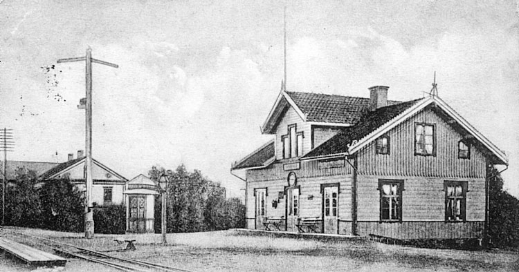 Götene sn. Götene järnvägsstation. - Västergötlands museum / DigitaltMuseum