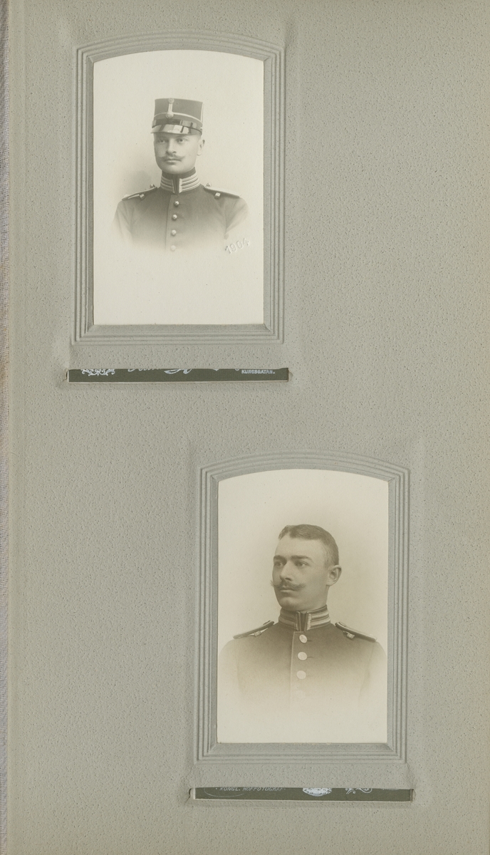 Porträtt av Carl Axel Liborius von Mentzer, underlöjtnant vid Hallands ...