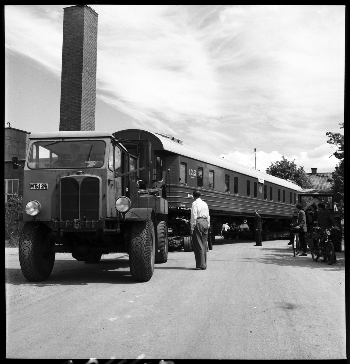 Vagnbjörntransport, Kalmar. Vagntransport från Kalmar Verkstad ...