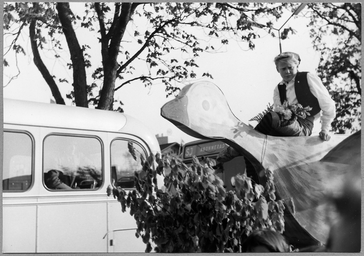 Statens Järnvägar, SJ gör reklam för Nils Holgerssonturen 1957 ...