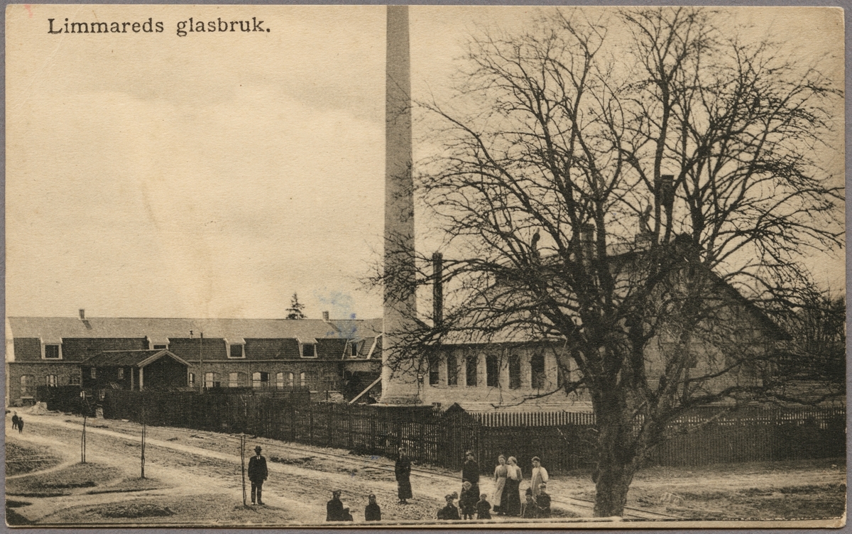 Glasbruket i Limmared. - Järnvägsmuseet / DigitaltMuseum