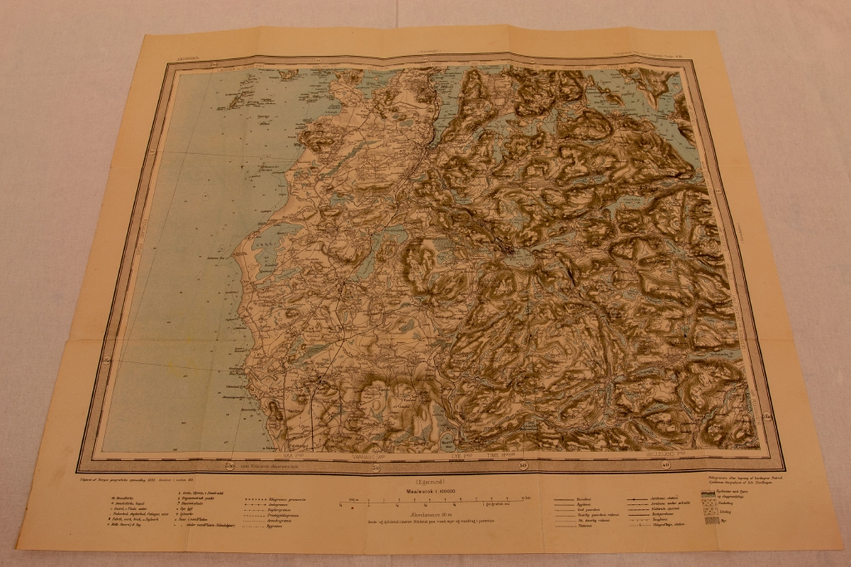 Kart - Lindesnes Bygdemuseum / DigitaltMuseum