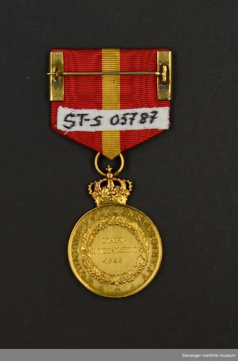Medalje - Stavanger maritime museum / DigitaltMuseum