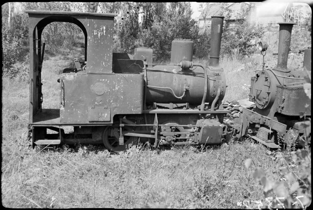 Aspa Bruk lok 1 "Fia". Tillverkat av Orenstein & Koppel 1907 med ...