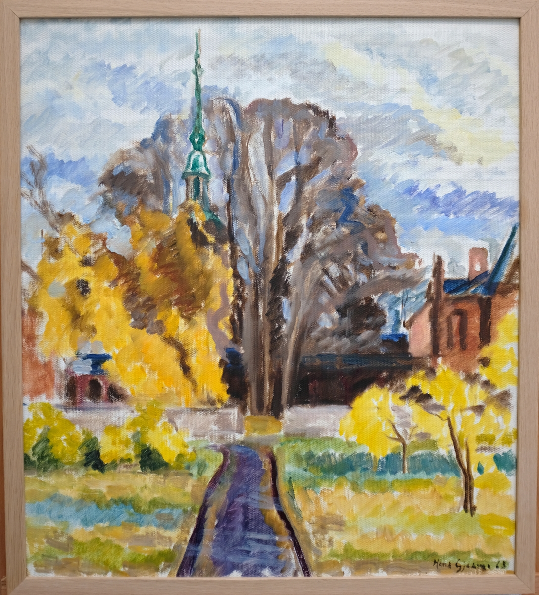 Haust Gaustad sykehus [Maleri] - SFKM - Sogn og Fjordane Kunstmuseum ...