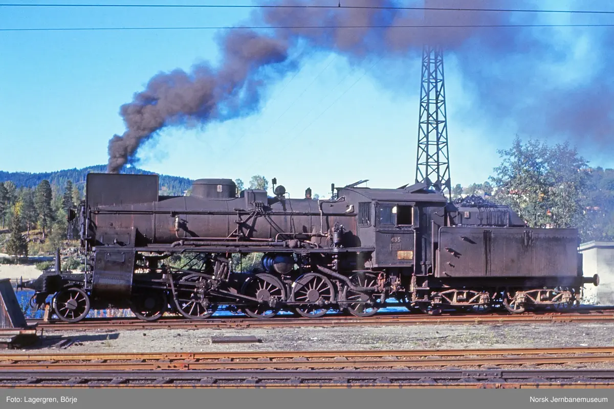 Damplokomotiv type 26c nr. 435 på Kongsvinger stasjon - Norsk ...